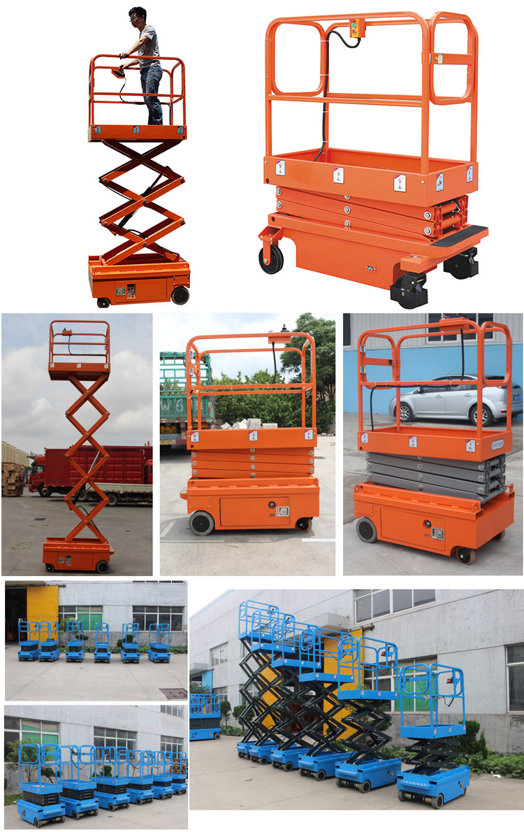 300kg Load Telescoping Man Lift By Hydraulic Motors, High Quality 300kg ...
