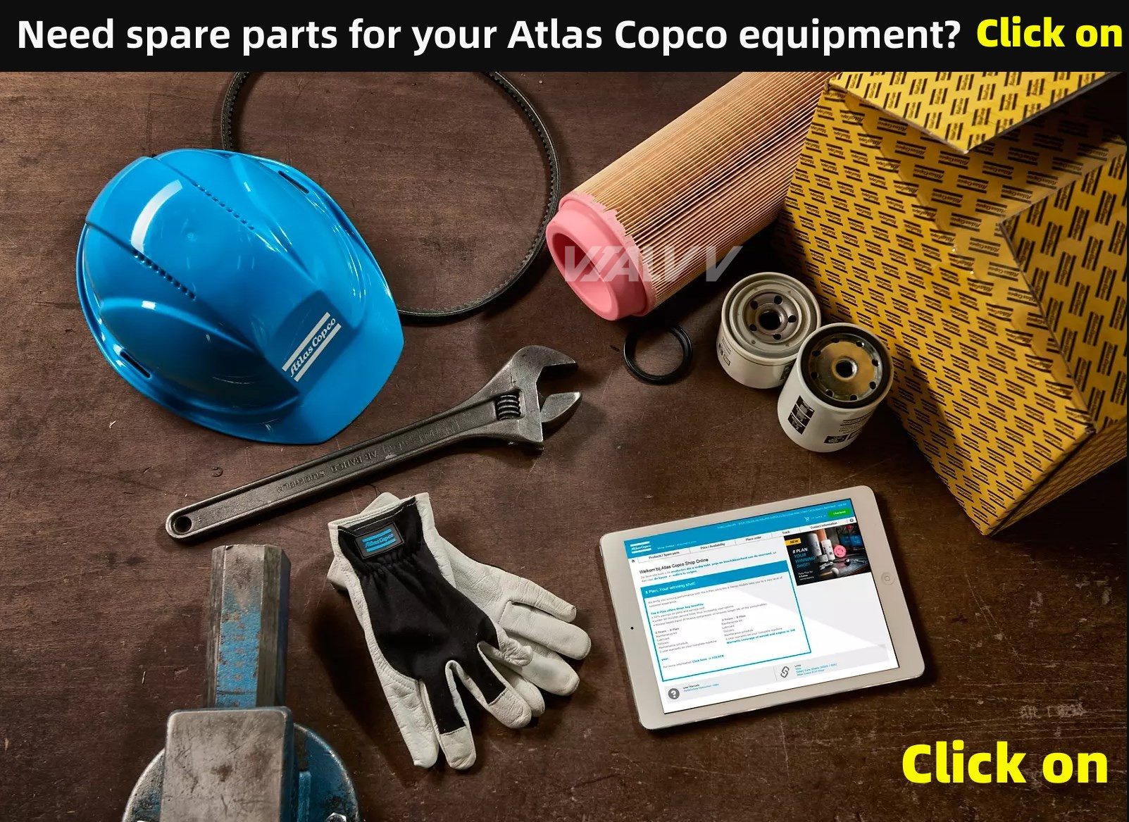 Original Atlas Copco Air Filter For Models 1837004906 And 1830020761 ...