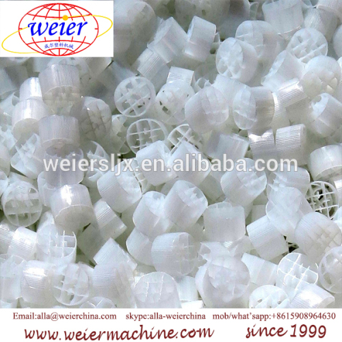 Pp Pe 생물학적 캐리어 Stuffing Biofilm Carrier Mbbr 압출기 압출 라인 Biocarrier 제작 기계 ...