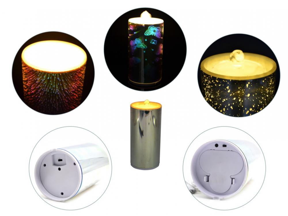 Battery Operated Led Flameless Wax Water Fountain Candles, High Quality ...