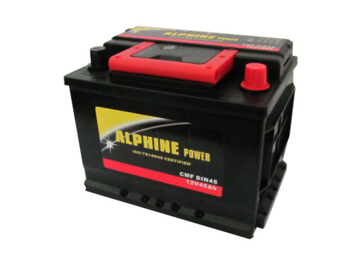 Din45 12v45ah Mf Car Battery/ Din Auto Battery/ Mf Storage Battery ...