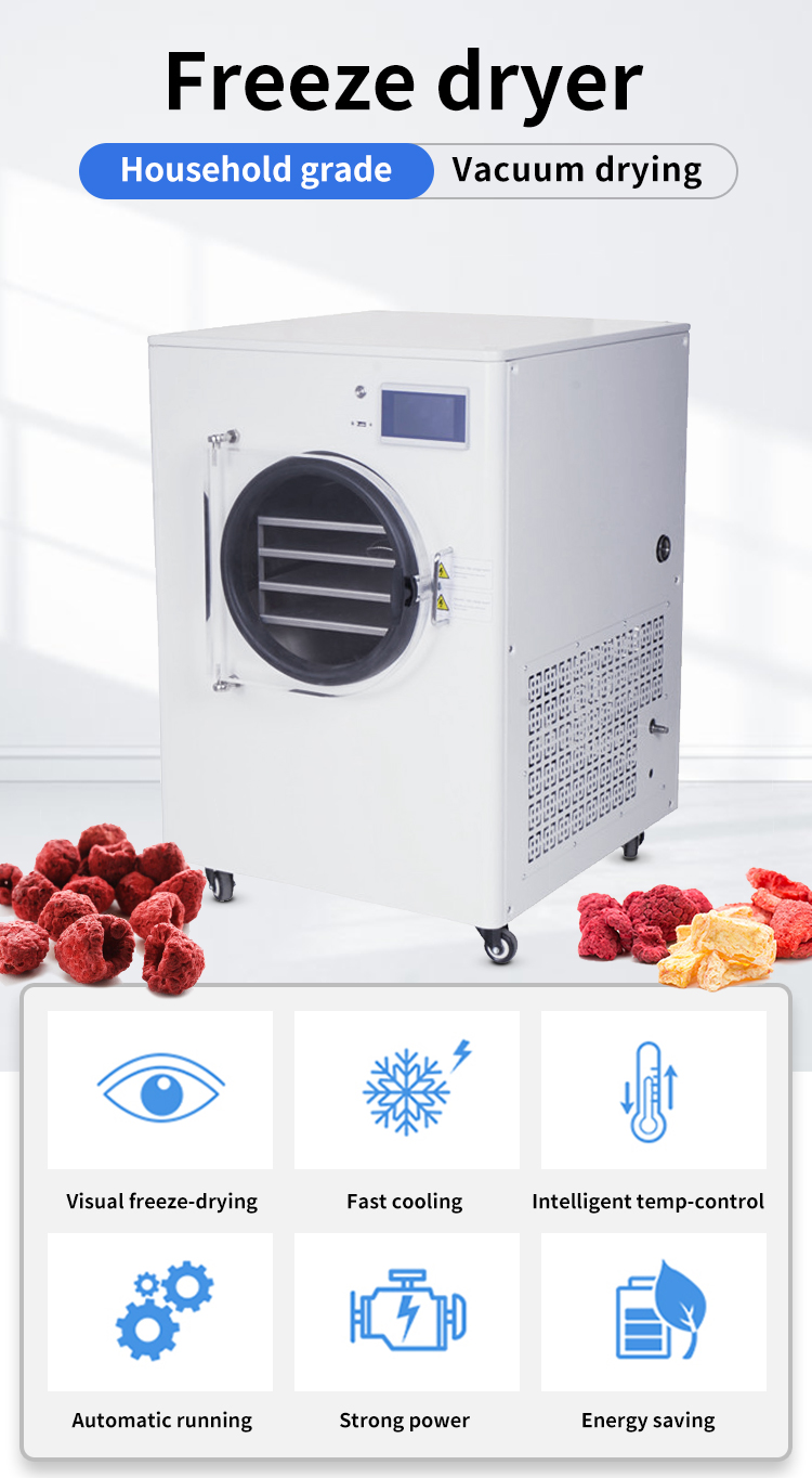 Multi-sample Large-scale Vacuum Freeze Dryer At -40 Degrees, High ...