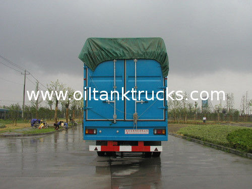 Air Suspension 3 Axle Open Van Semi Trailer, Soft-top Van Truck With ...