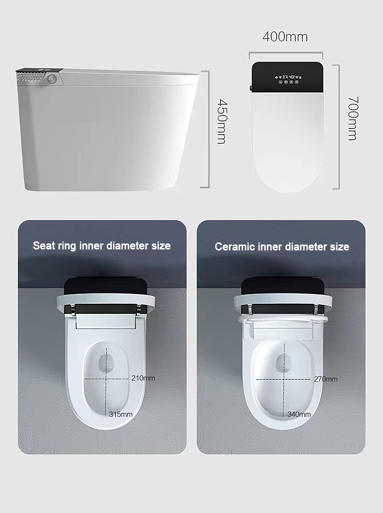 Modern Automatic Electric Sensor Flush Toilet - Smart Bathroom Ware ...