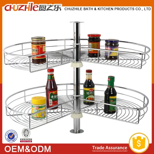 360 Revolving Kitchen Storage Cabinet Corner Basket, High Quality 360 ...