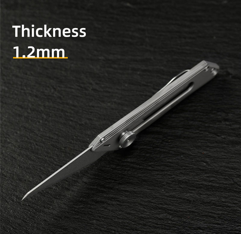 Edc Knife Box Cutter Titanium Belt Knife, High Quality Edc Knife Box ...