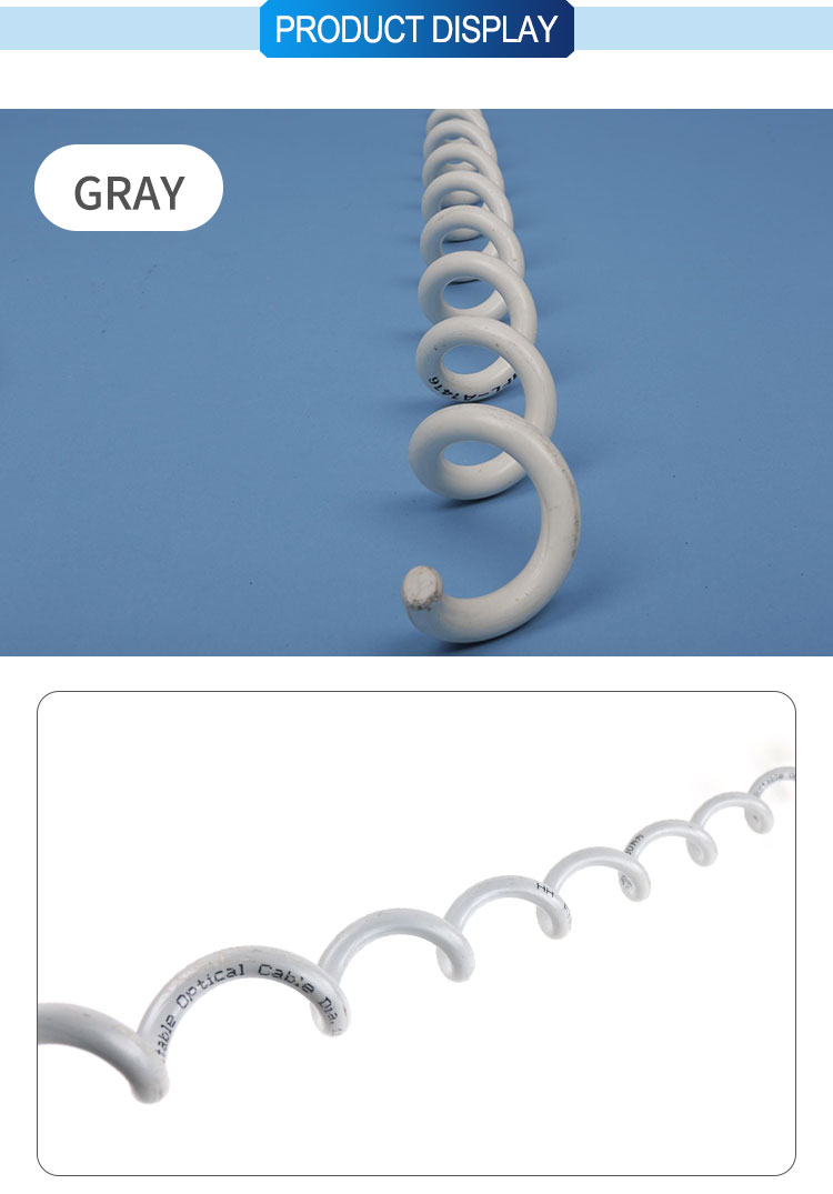 Helical Rod Spiral Vibration Damper For Adss And Opgw Cables, High ...