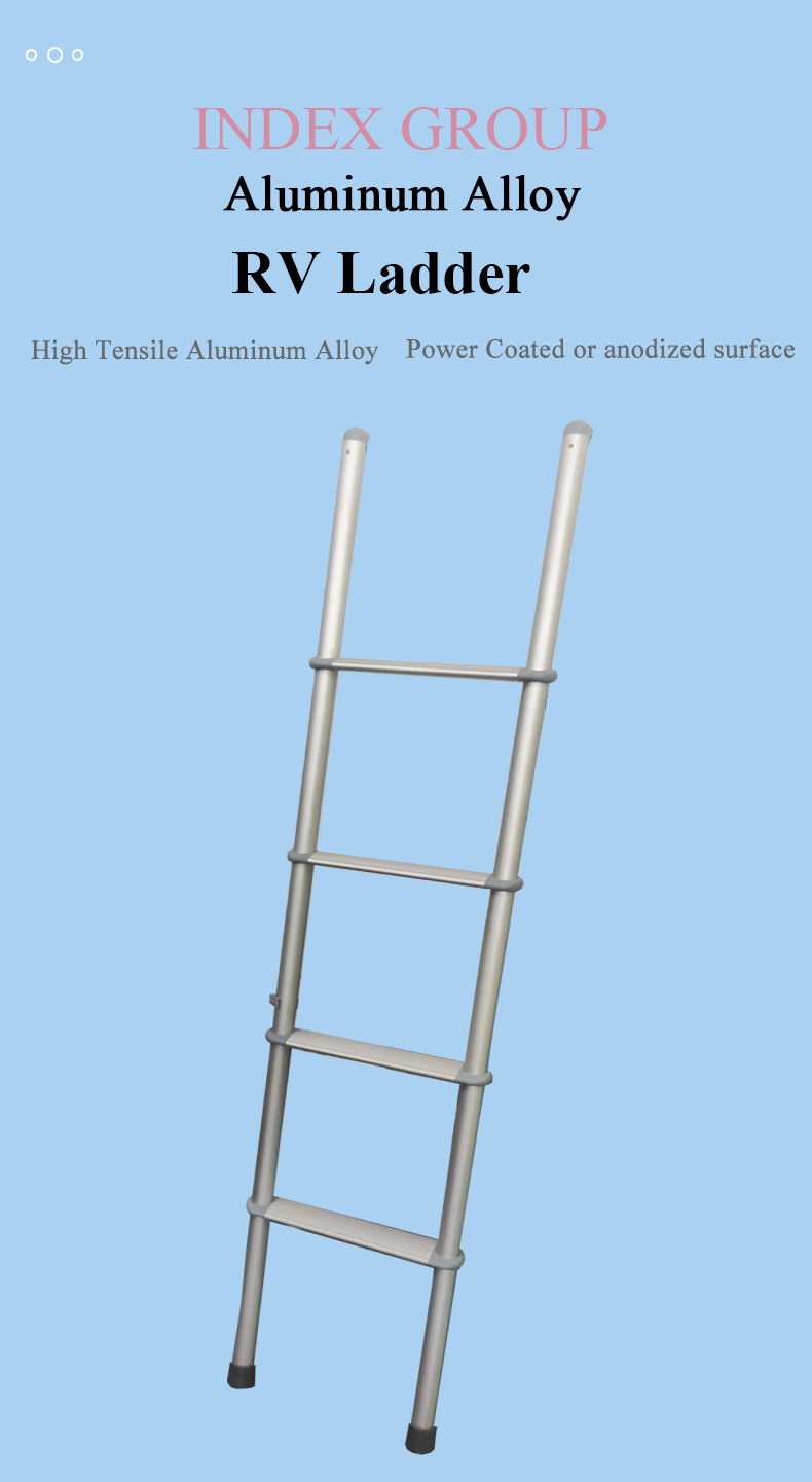 Bunk Ladder Mount Boarding Ladder With Hook & Rubber Foot Pads 4 Step ...