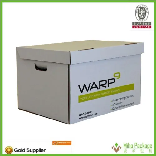 Custom Printed Paper Cardboard File Boxes, High Quality Custom Printed ...