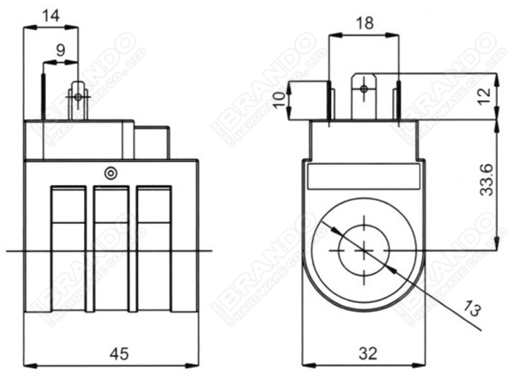 DELTA POWER Type Hydraulic Solenoid Coil 12VDC 24VDC China ...