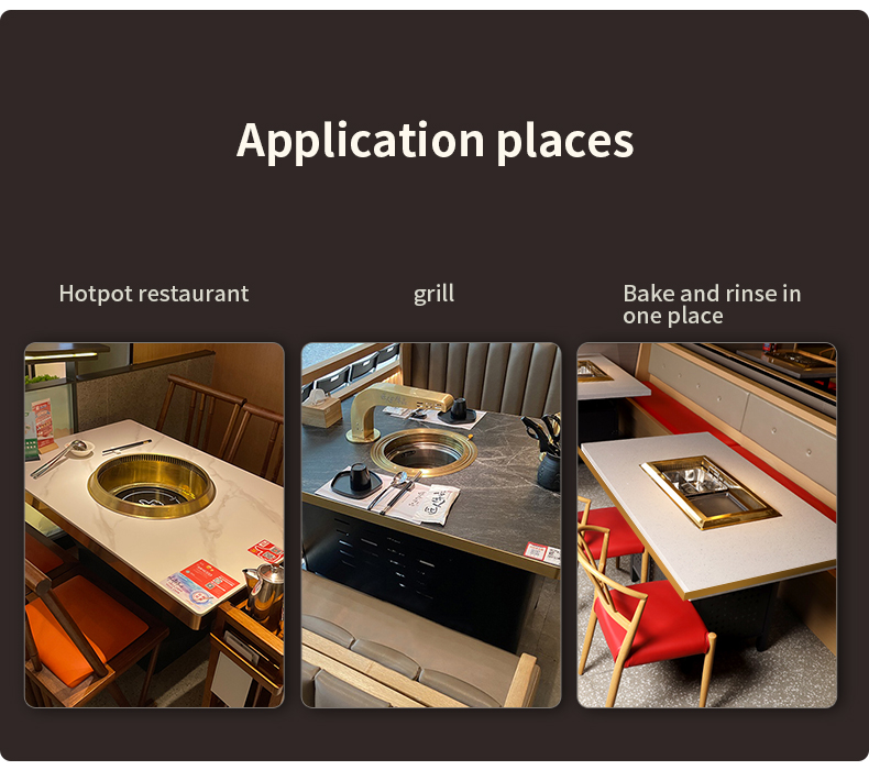 Korean Bbq Table For Indoor Hot Pot Dining And Professional Grill, High ...