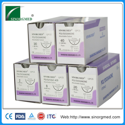 Polydioxanone Surgical Suture Disposable Sterile Suture Pack, High ...