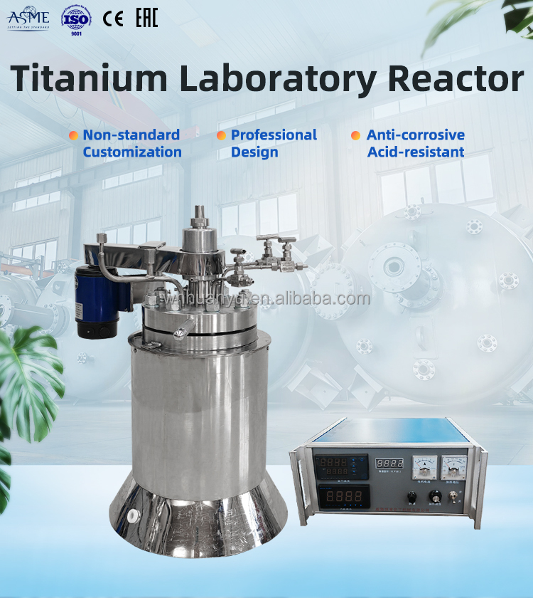 Asme-u Certified 2l Titanium Lab Pressure Reactor With Pid/plc ...