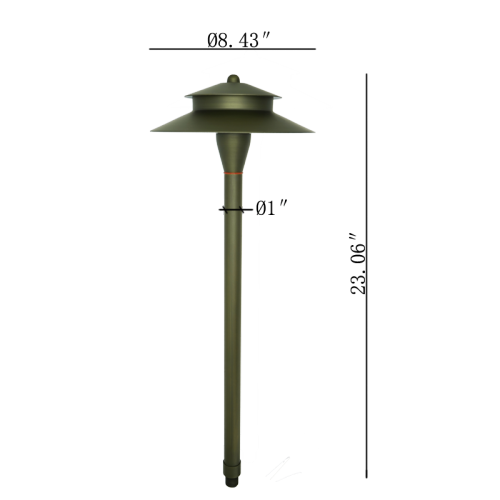 Path Light Double Hat Outdoor Lighting, High Quality Path Light Double ...