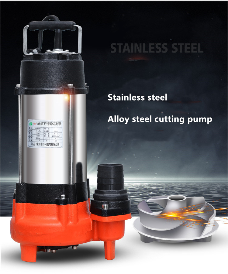 220v Cutting Sewage Pump Septic Tank Drainage Sewage Mud 220v ...