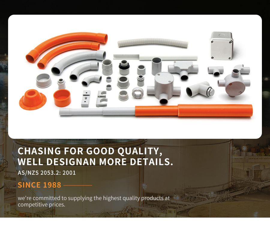 As/nzs 2053 Waterproof Pvc Conduit Fittings & Pipe Adaptors, High ...