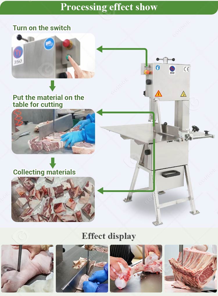 Vertical Commercial Stainless Steel Bone Cutter Saw Machine Jg210 Jg250 ...