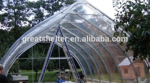 Gable Rectangle Tubing Fabric Covered Shed, High Quality Gable ...