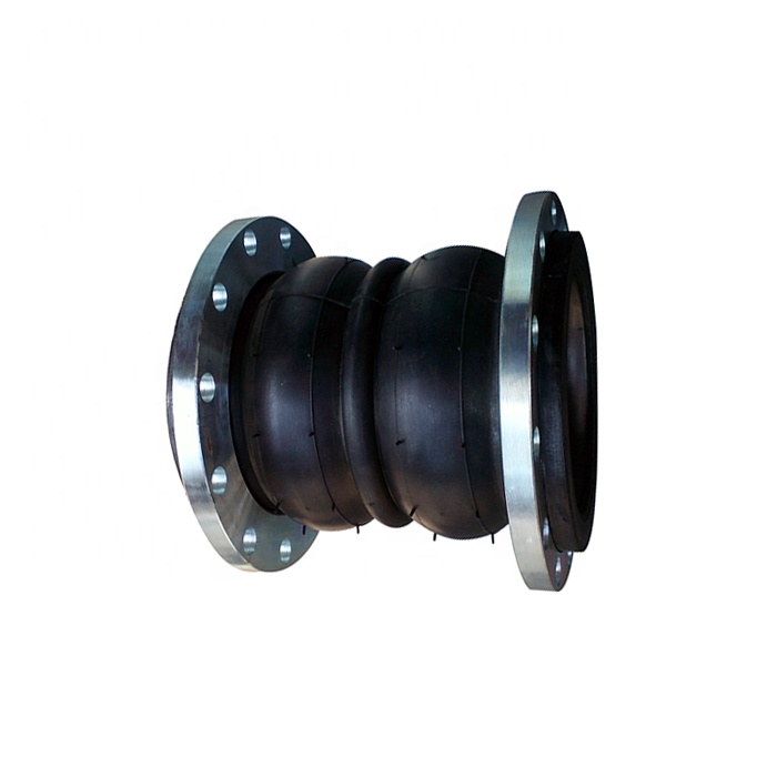 Pn16 Double Sphere Metallic Flanged Flexible Rubber Bellow Expansion ...