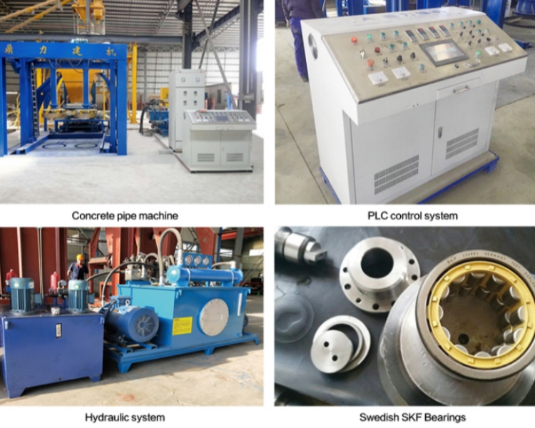 Radial Extrusion Precast Concrete Manhole Culvert Pipe Making Machine ...