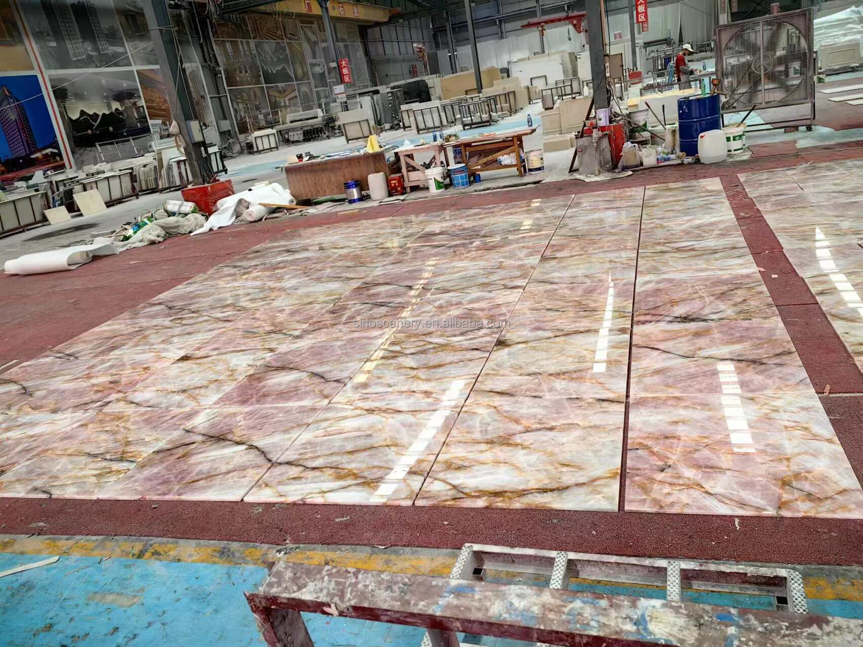 Pink Crystal Marble Lady Skiros Pink Marble Flooring Tiles, High ...