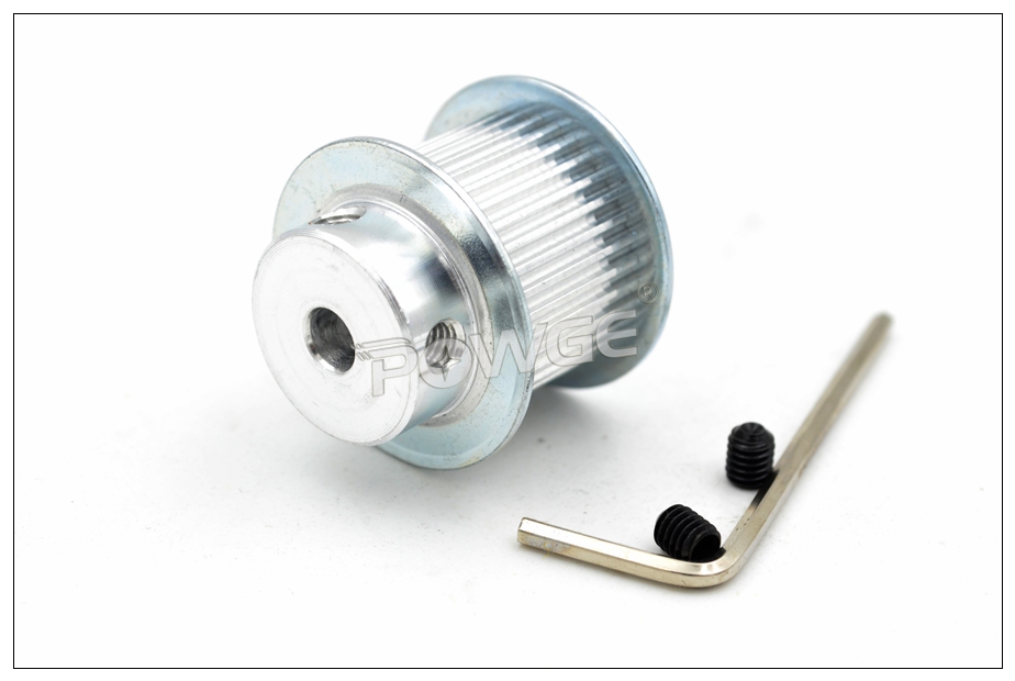 Powge 40 Teeth 2gt Synchronous Pulley Bore 5/6.35/8mm Fit Width 15mm ...