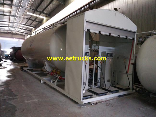 60cbm 25ton Skid Mounted Propane Tanks, High Quality 60cbm 25ton Skid ...