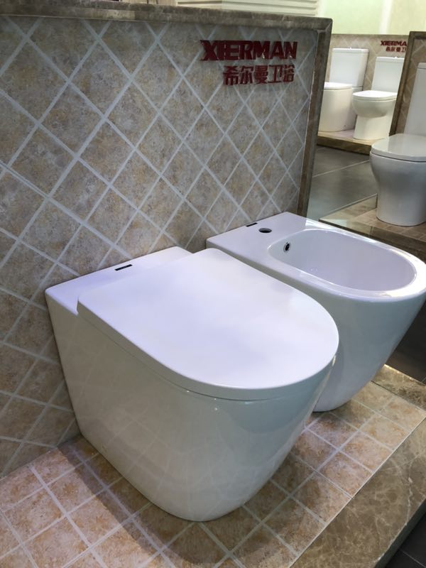 Ceramic Wash Down Toilet For Seniors - Over Height, Floor Mounted, High ...