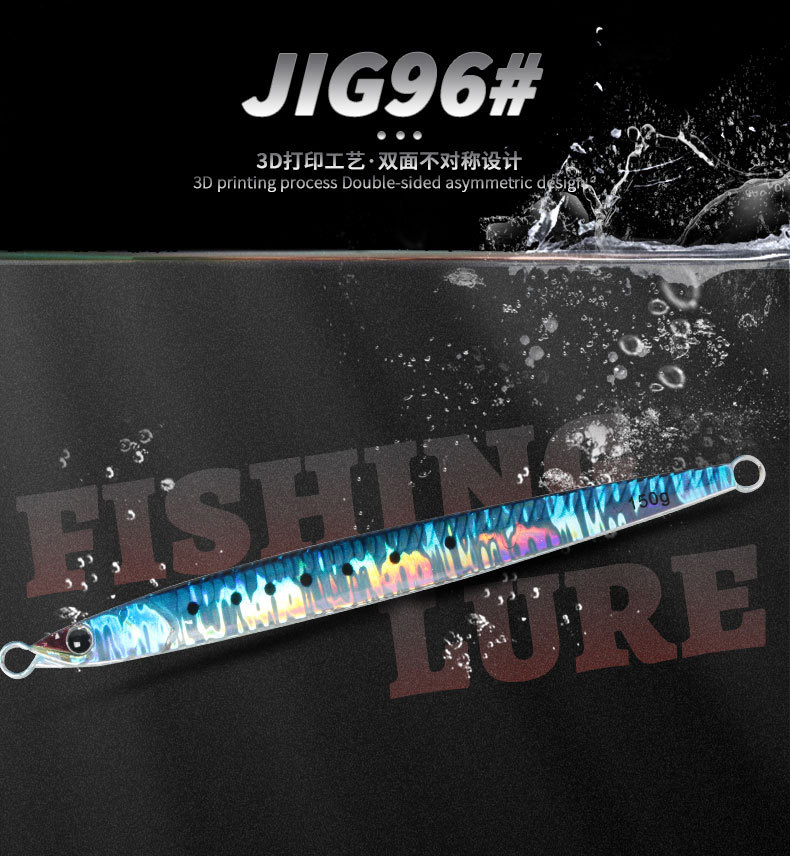 Fast Sinking Jigging Lures: 3d Japanese Style Metal Fish Lures (150g ...