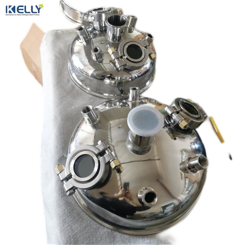 6 Inch Tri Clamp Dome Lid With Sight Glass For Closed Loop Solvent Tank ...