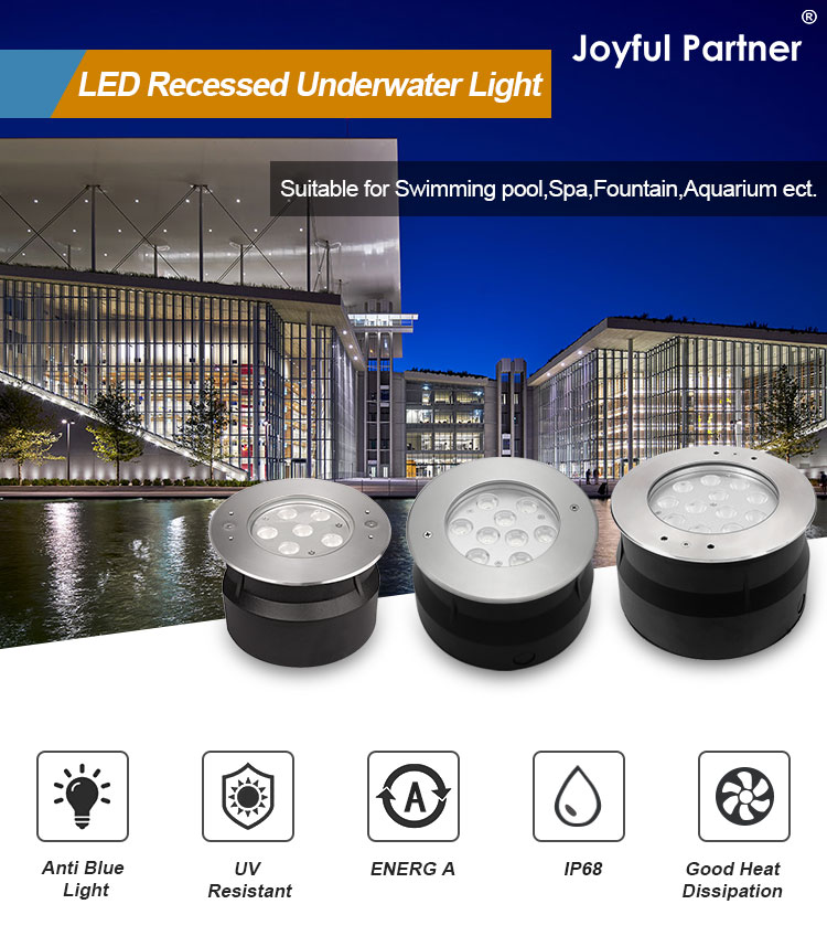 Ip68 Recessed Stainless Steel Led Pool Light 3000k/6000k With Back Box ...