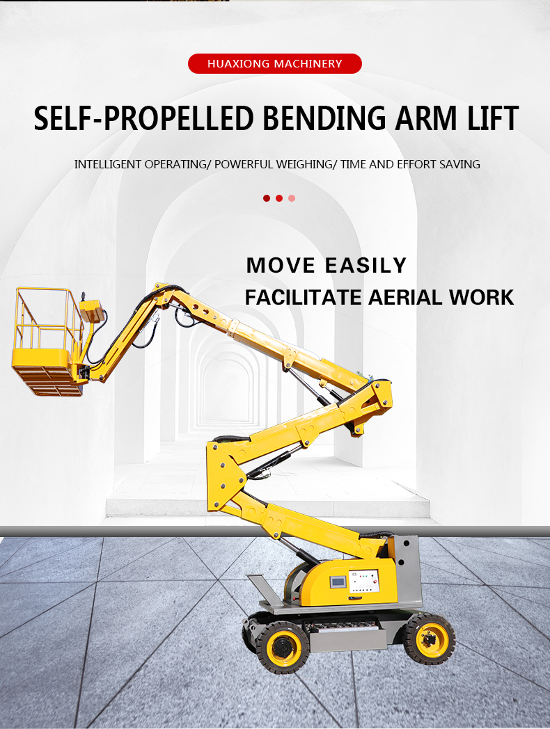 Mobile Electro-hydraulic Bend-arm Vehicle Aerial Work Platform For ...