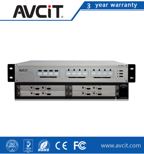 Hdmi Matrix 4x4 Switcher Extender Support Full Hd 720p 1080p 3d With