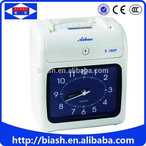 Staff Card Punch Time Clock Attendance Machine, High Quality Staff Card ...