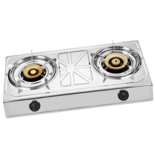 Stainless Steel 2 Burners Table Top Gas Cooker Suitable For Restaurants ...