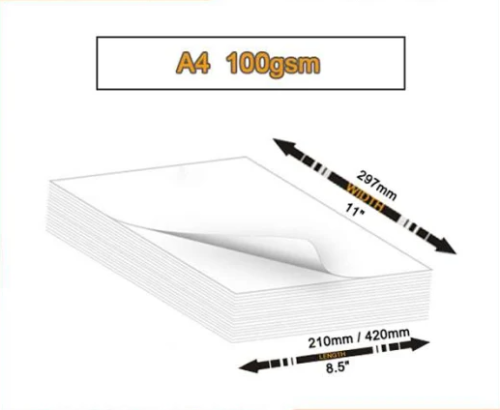 A4 A3 시트 100gsm 승화 전사지 의 고품질 A4 A3 시트 100gsm 승화 전사지