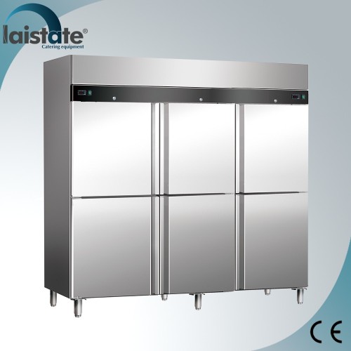 6 Door Horizontal Double Temperature Static Chiller, High Quality 6 ...