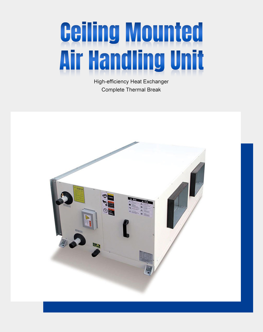 Industrial Ceiling-mounted Ahu Air Handling Unit - 380v Hvac System ...