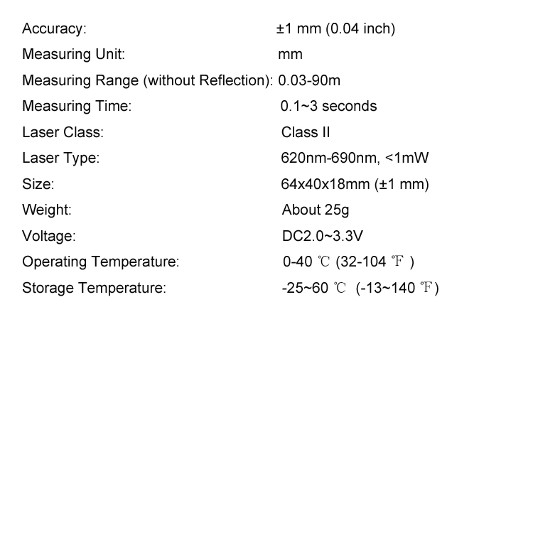 90m outdoor distance laser meter industrial grade China Manufacturers ...