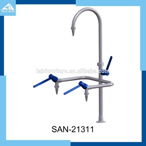 Deck Mounted Swing Gooseneck Triple Outlet Lab Faucet, High Quality ...