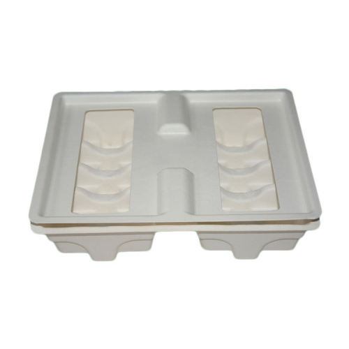 Biodegradable Fiber Pulp Molded Clamshell Packaging Box, High Quality ...