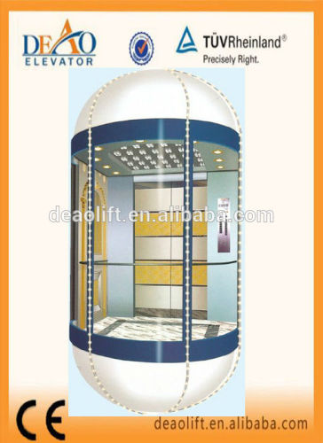 Residential Glass Elevator Vvvf Drive, High Quality Residential Glass ...