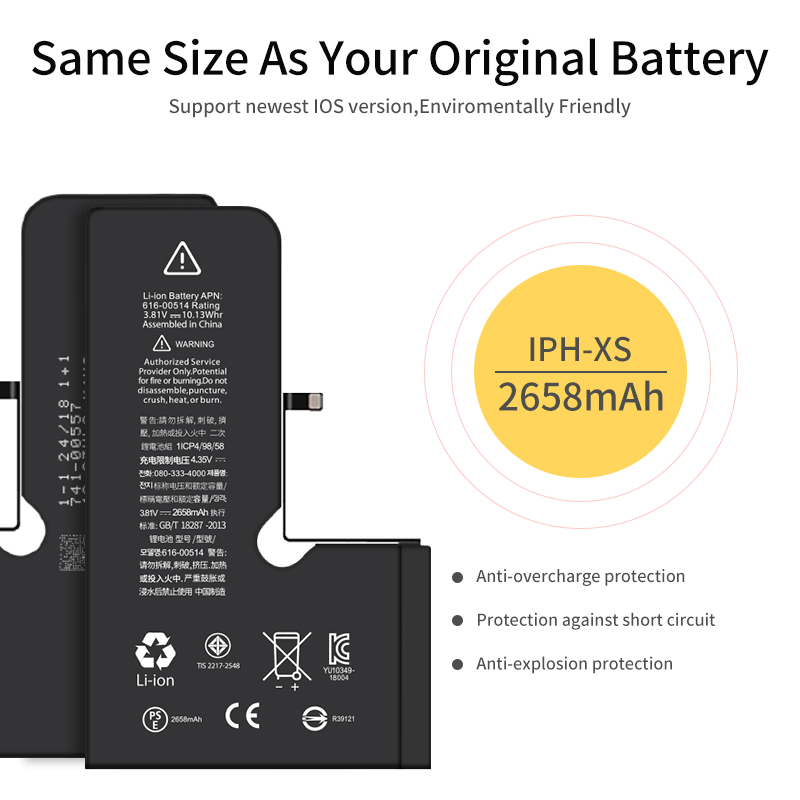 Original Li-polymer Rechargeable Battery 3.81v 2658mah 0 Cycle Deep ...