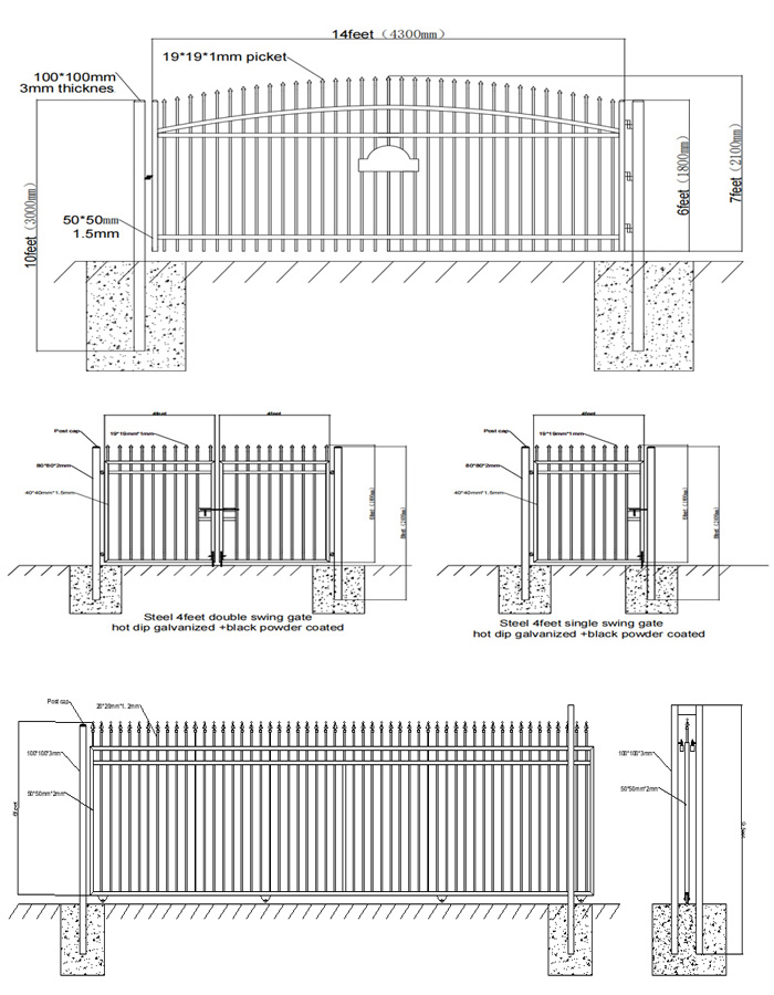 Heavy Duty Warehouse Gates Steel Rolling Gates Fences Philippines, High ...