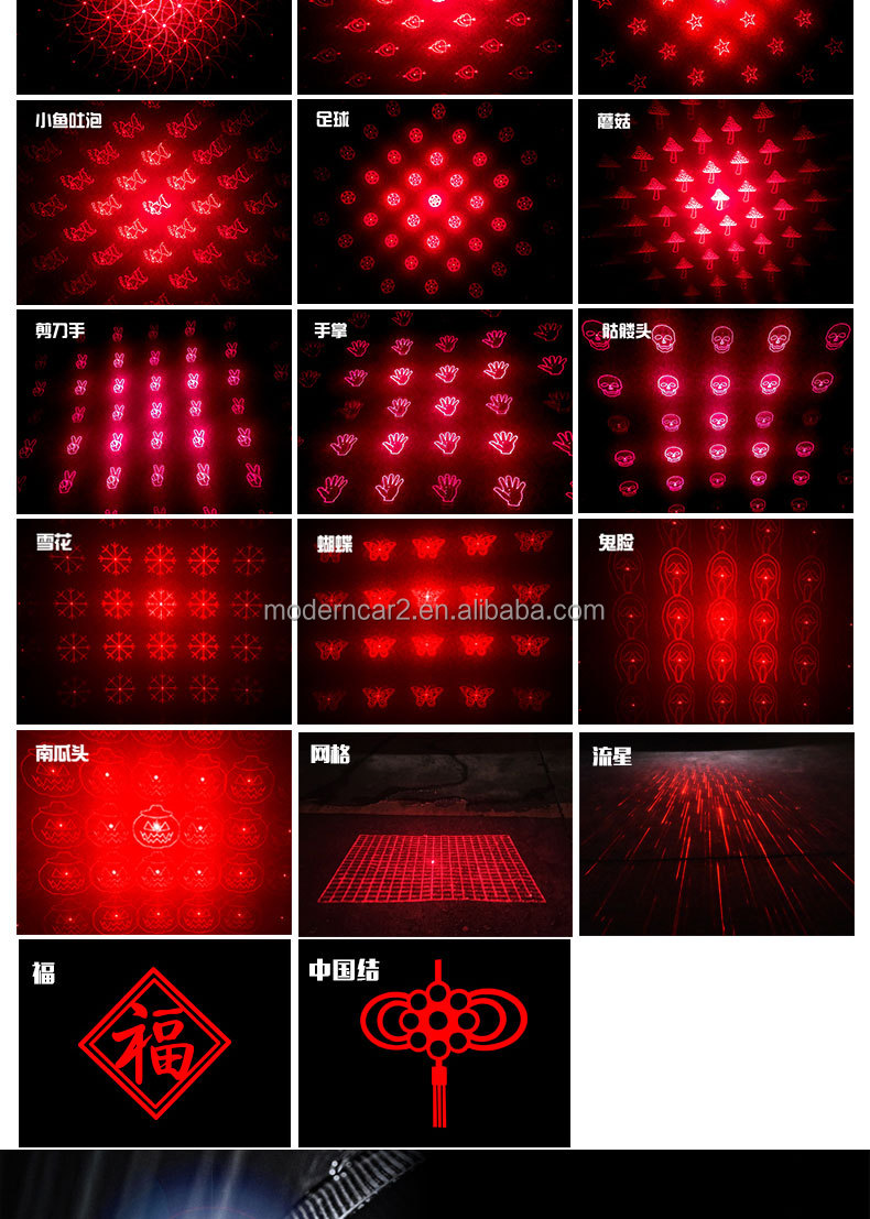 Led Car Motorcycle Laser Fog Light - Anti-collision Tail Lamp For ...