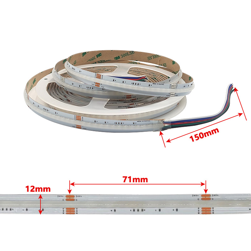 Rgbw Cob Led Flex Strip Light Cri> 90, Bossgoo.com의 고품질 Rgbw Cob Led Flex Strip Light Cri> 90