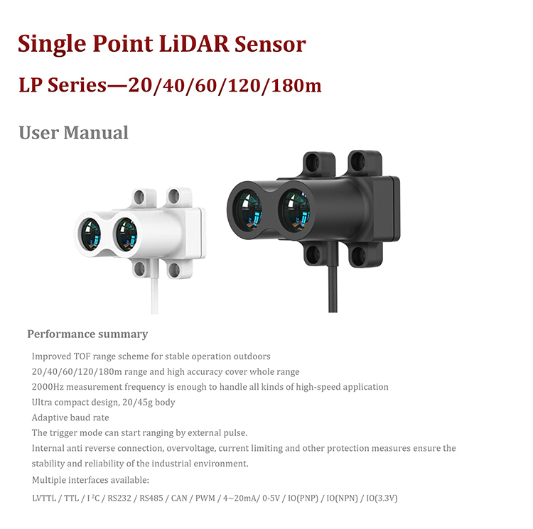 Industrial Grade Tof Lidar Sensor With Multiple Output Options, High ...