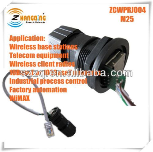 M25 Ethernet Lan Rj45 Waterproof Connector Twisted-pair Cables, High ...