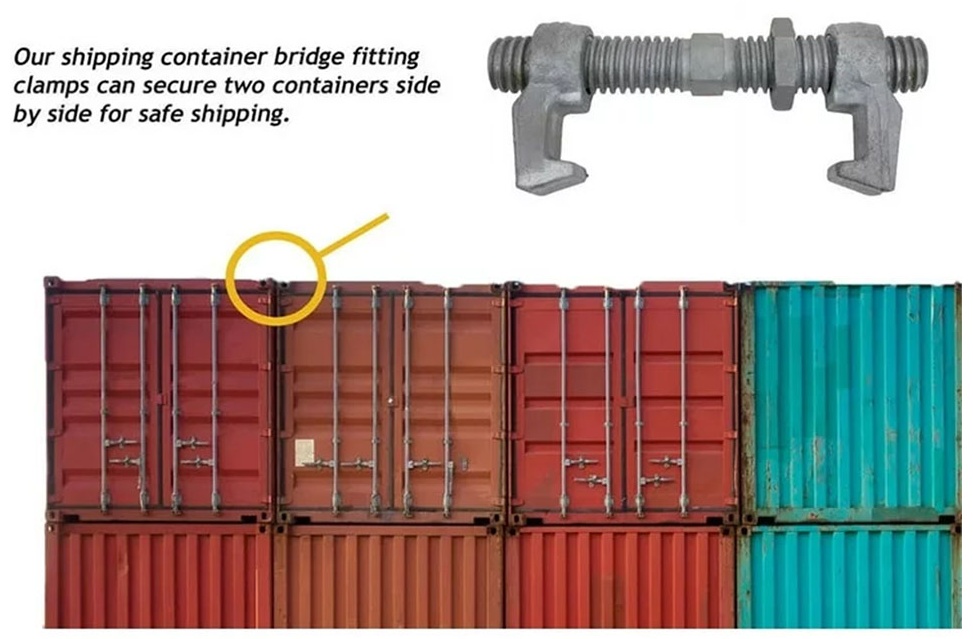 Shipping Container Bridge Fitting Clamp 4-pack - Container Spare Parts ...