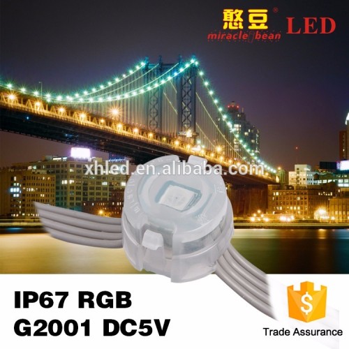 Smd Rgb Full Color Pixel Led Waterproof 5050 Dc5v 20mm Pixel Led With 2 ...